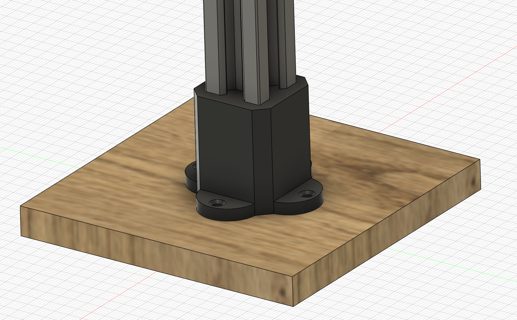 screwable base for 20x20 aluminum profiles par extrawitz | Téléchargez ...