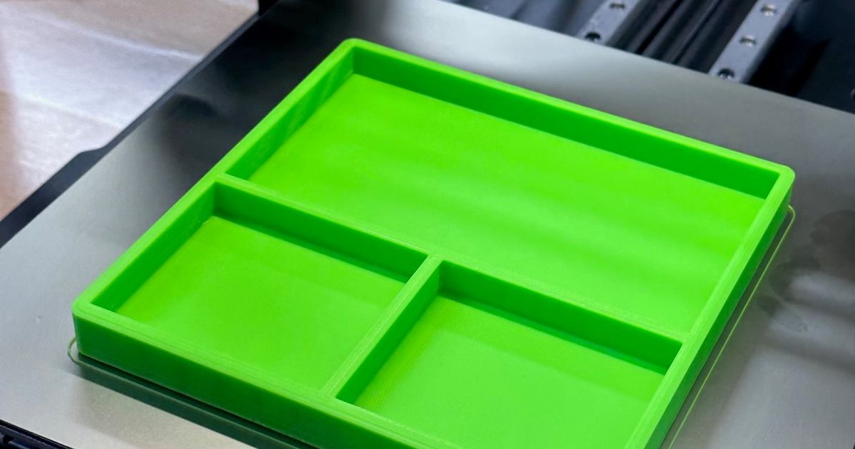 3 Section Small Parts and Hardware Tray by NWA Steve | Download free ...