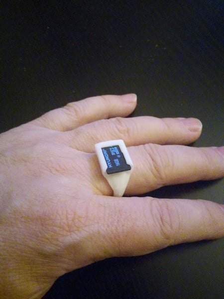 Micro SD Ring by OttaRoss | Download free STL model | Printables.com