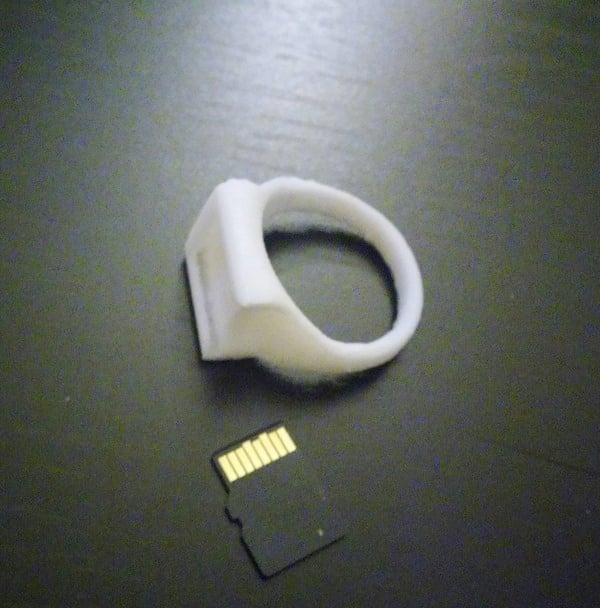 Micro SD Ring by OttaRoss | Download free STL model | Printables.com