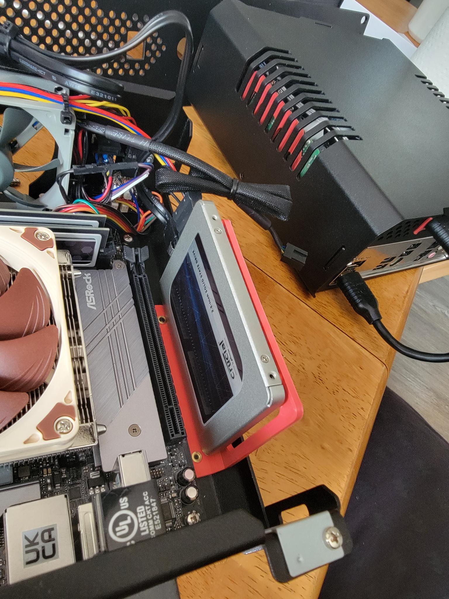 SSD Mount for MyElectronics 2U dual itx case by jsck | Download free ...