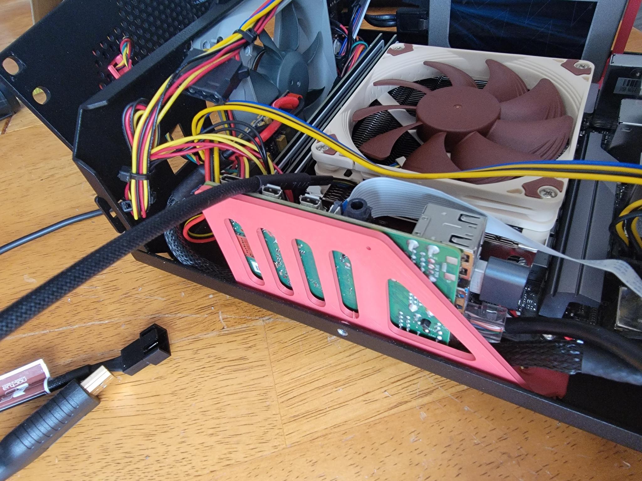 Raspberry PI mount for MyElectronics 2U dual itx case by jsck ...
