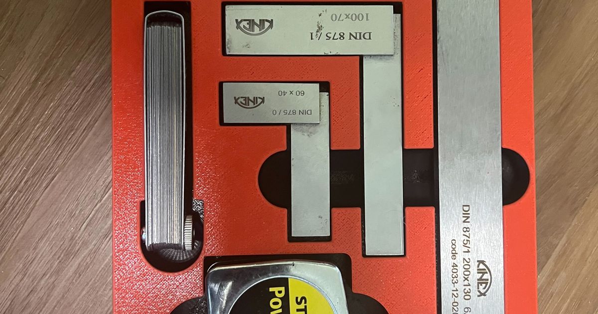 Gridfinity Machinist Squares/Feeler Gauge/12' Measuring Tape by ...