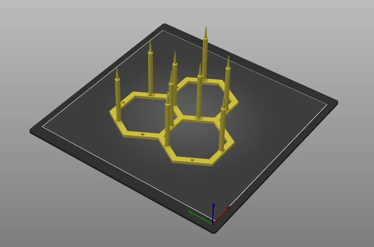 Hexagonal Stackable Plant Support (multiple hexes) by Matrix | Download ...