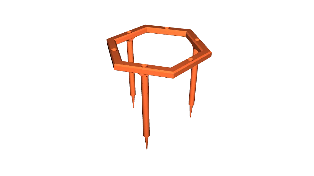 Hexagonal Stackable Plant Support (multiple hexes) by Matrix | Download ...