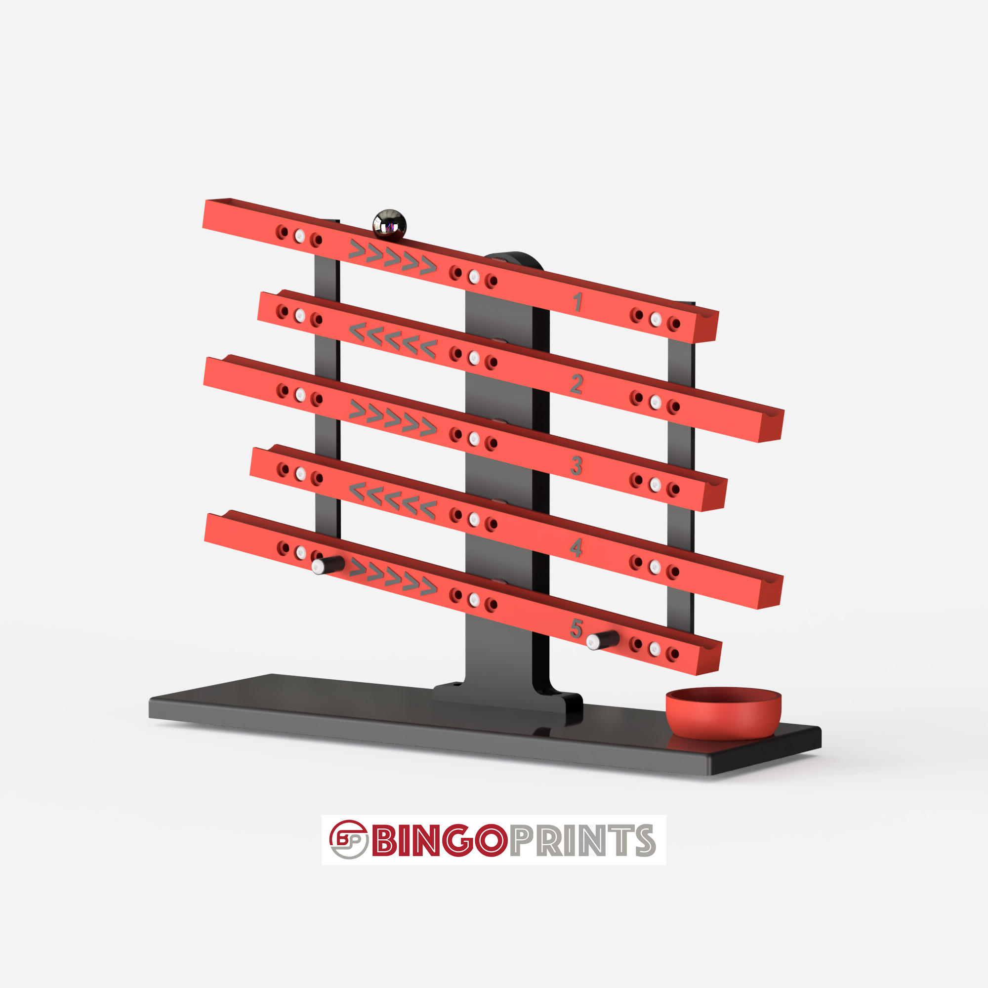 Skill game with a ball and cascading rails by BINGOBRICKS | Download ...