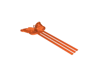 Butterfly Bookmark v3 by Michael Scott | Download free STL model ...