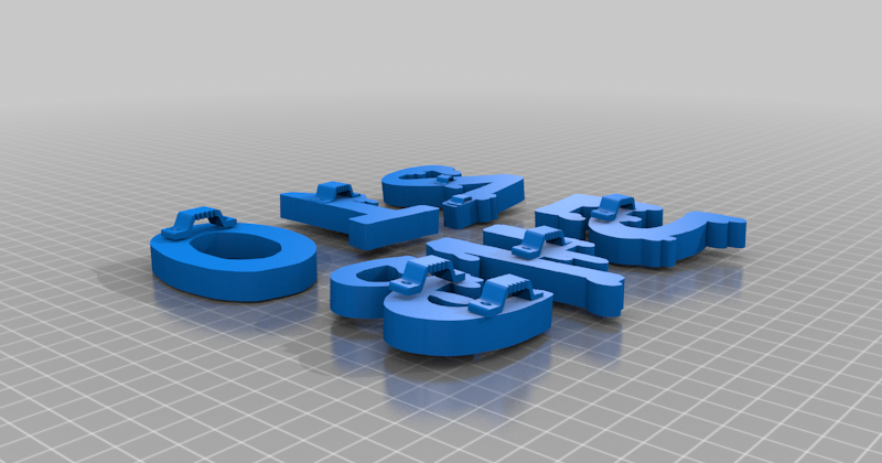 Drippy numbers 0-5 (with sawtooth picture hangers) by poppydovedesign ...