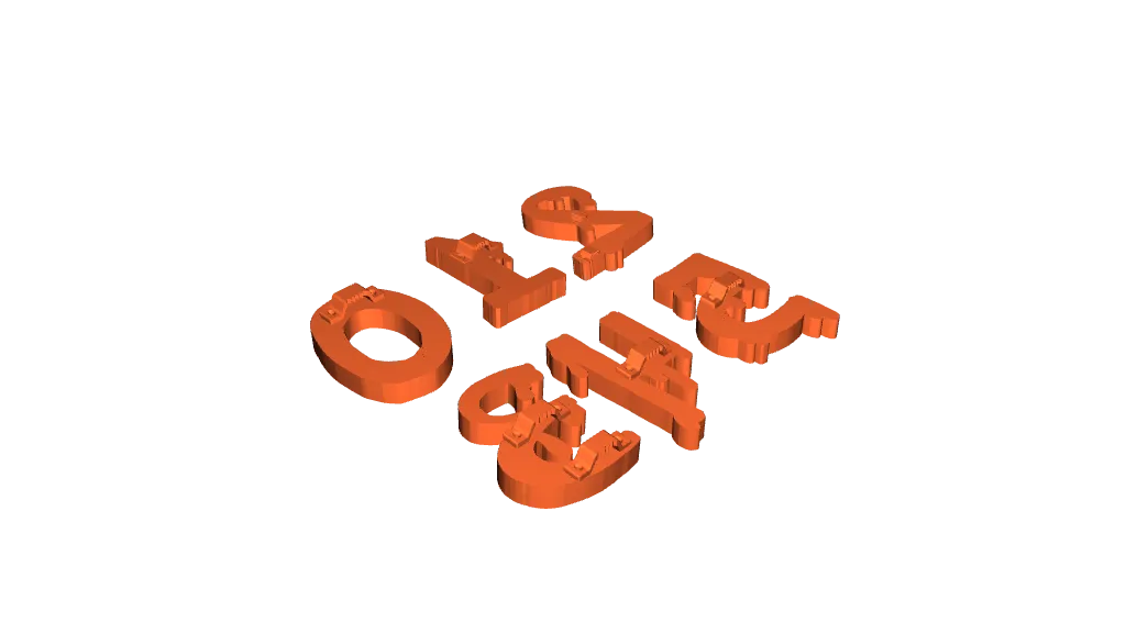 Drippy numbers 0-5 (with sawtooth picture hangers) by poppydovedesign ...