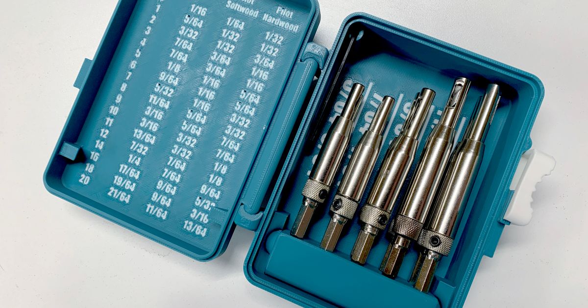 Self-Centering Drill Bit Case - Multicolor by JohnMartin | Download ...