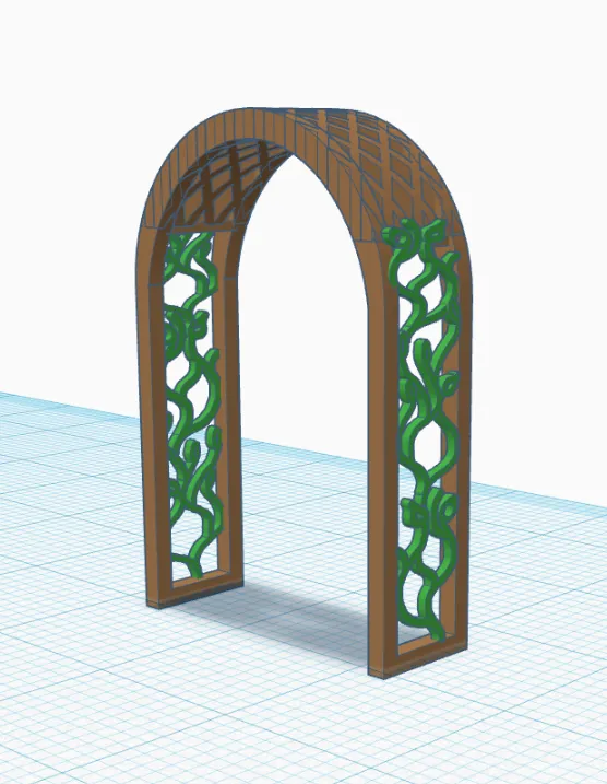 Plant climber arch by JanisMi | Download free STL model | Printables.com