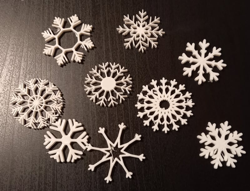Snowflakes set by pzeleny | Download free STL model | Printables.com