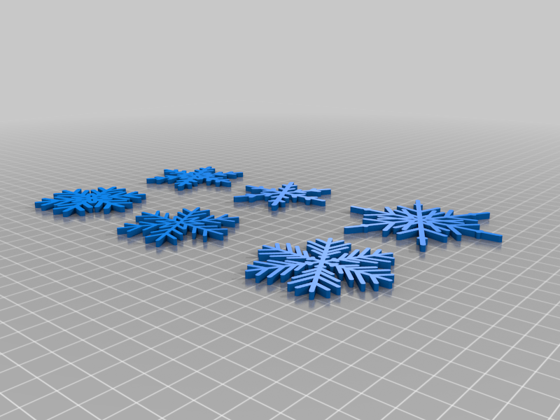 Snowflakes set no. 2 by pzeleny | Download free STL model | Printables.com