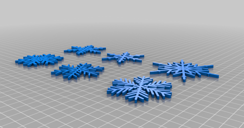 Snowflakes set no. 2 by pzeleny | Download free STL model | Printables.com