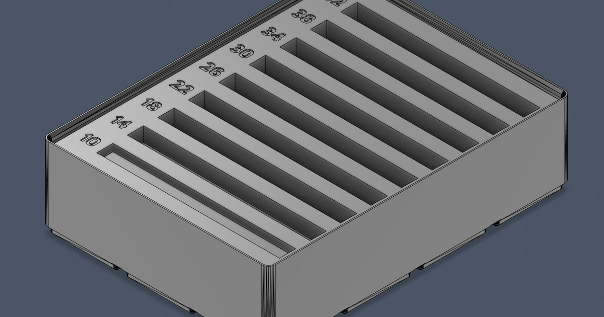 Gridfinity Parallel Holder (For CNC) by Filmatura | Download free STL ...