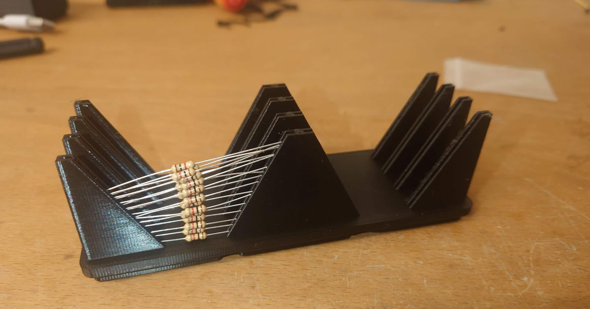 Gridfinity Resitor Holder by Flo | Download free STL model | Printables.com