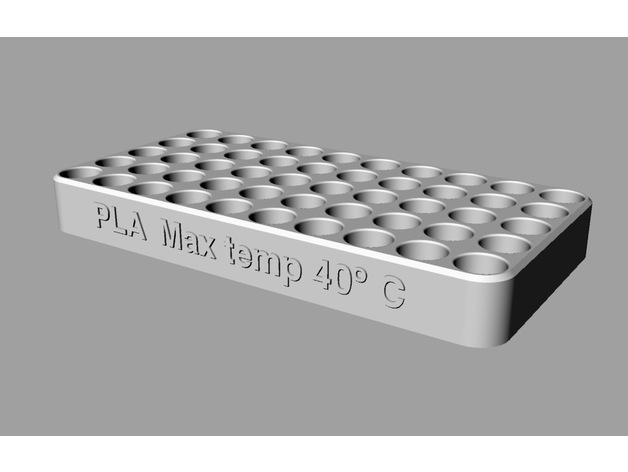 Vial rack for 4 ml (15x45mm) or 12 ml (~15x100mm) vials. by Martin_au ...