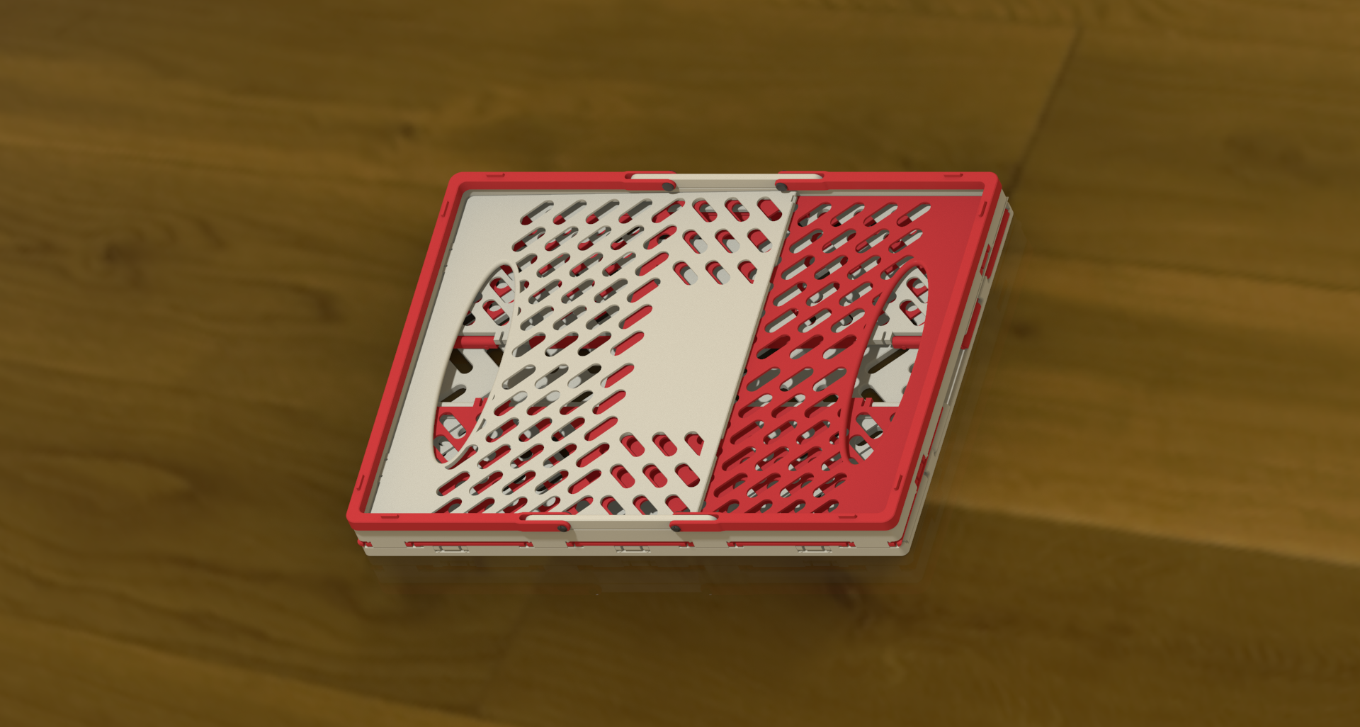 Foldable crate, stackable, with handle and customizable label by ...