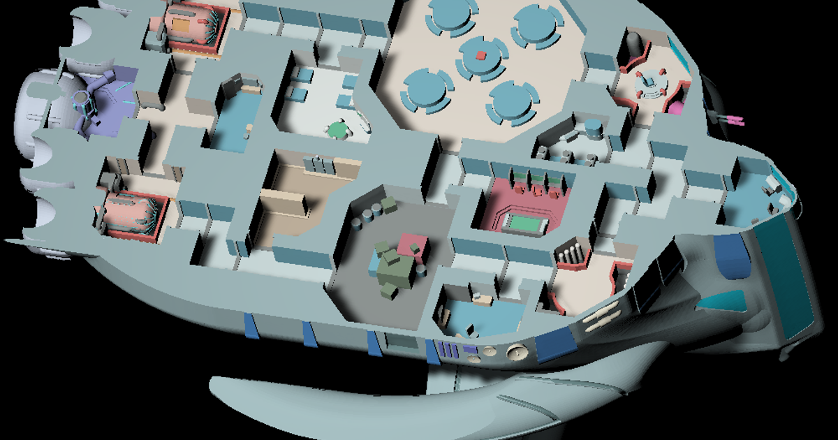 The Skeld scaled one in five hundred by tato_713 | Download free STL ...