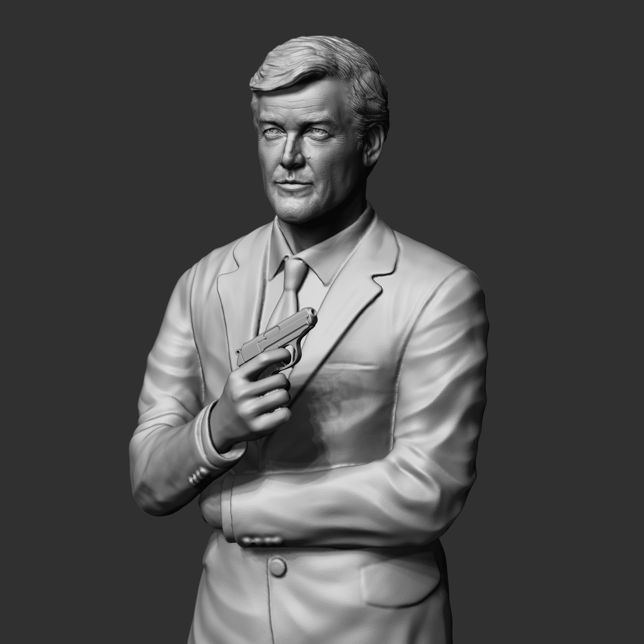 Roger Moore James Bond 007 by ConcreteHead | Download free STL model ...