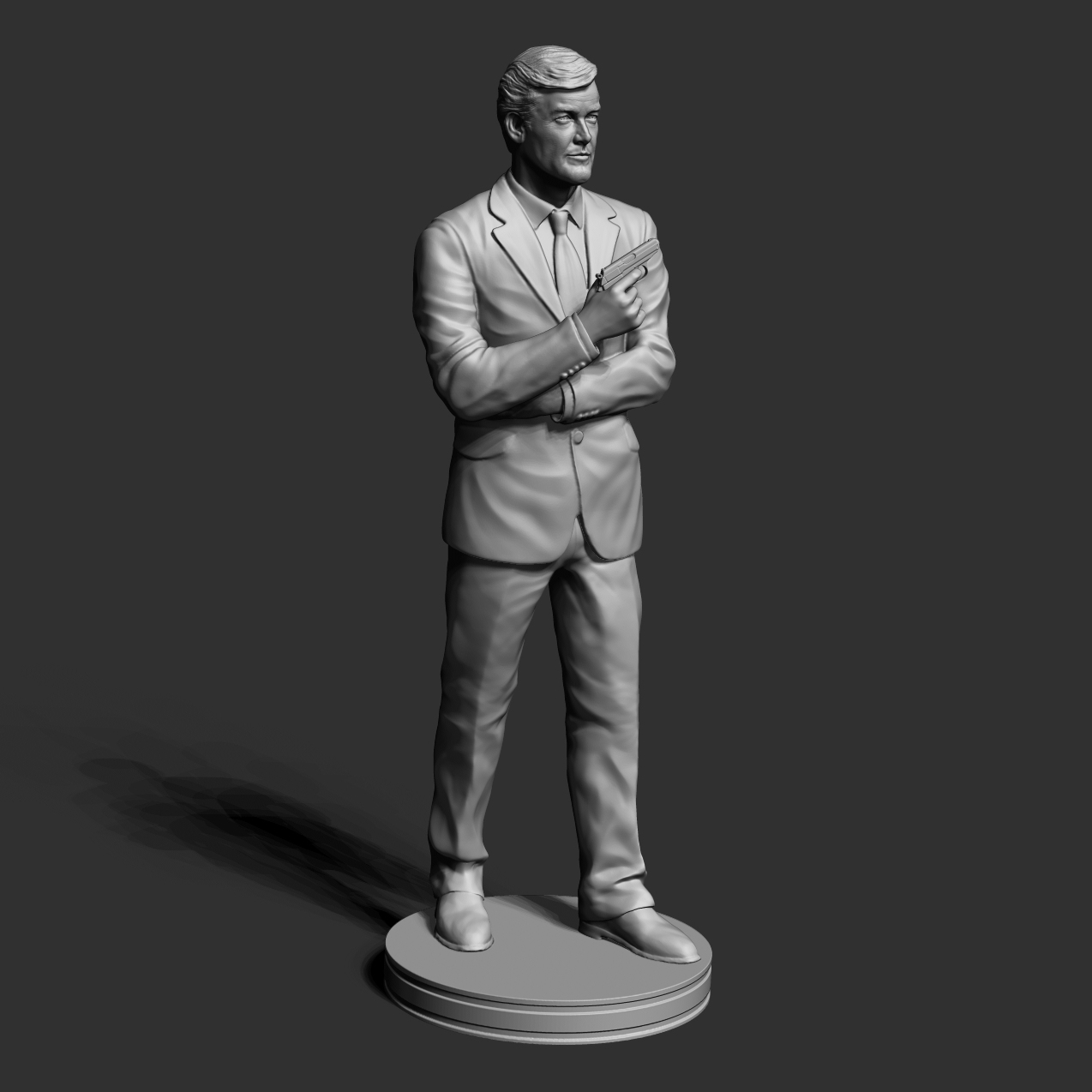 Roger Moore James Bond 007 by ConcreteHead | Download free STL model ...