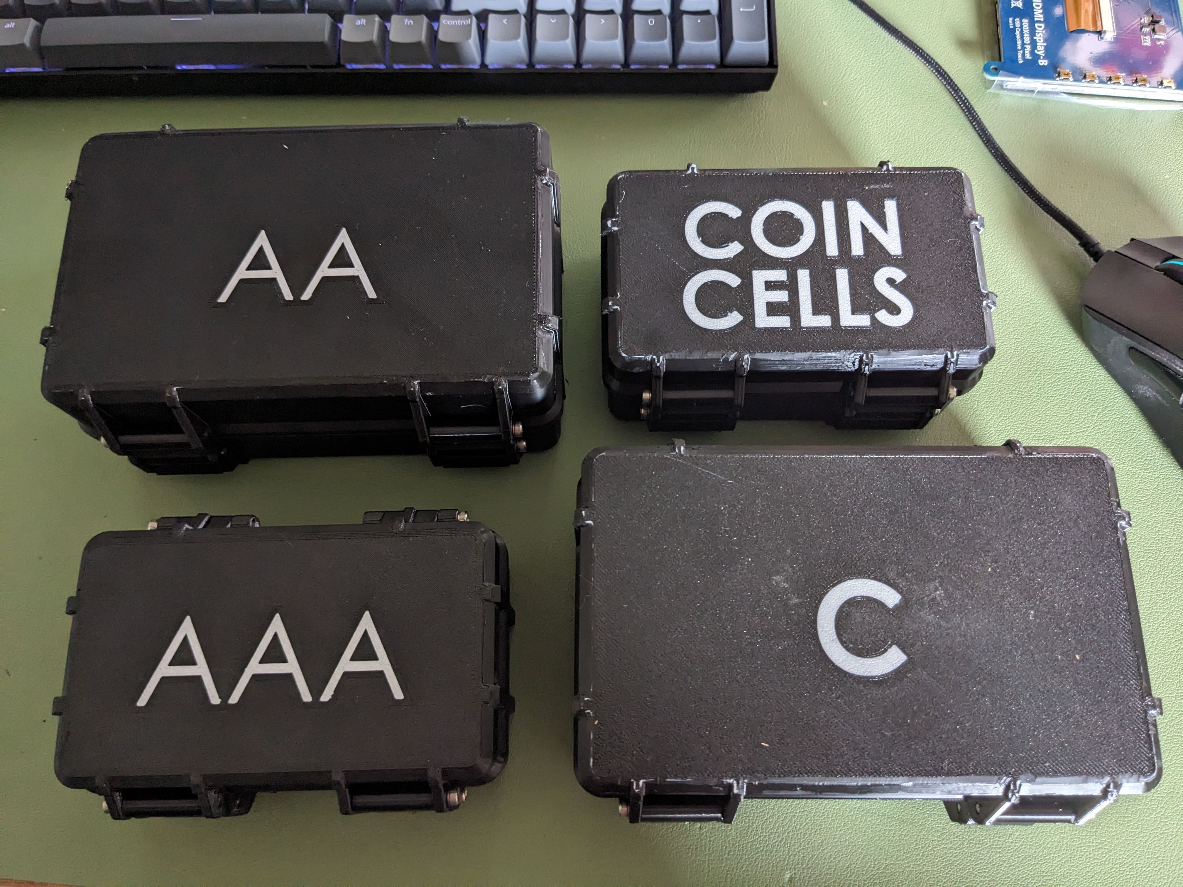 AAA Battery Rugged Box Lid with "AAA" or "COIN CELLS" Label by mpodella ...