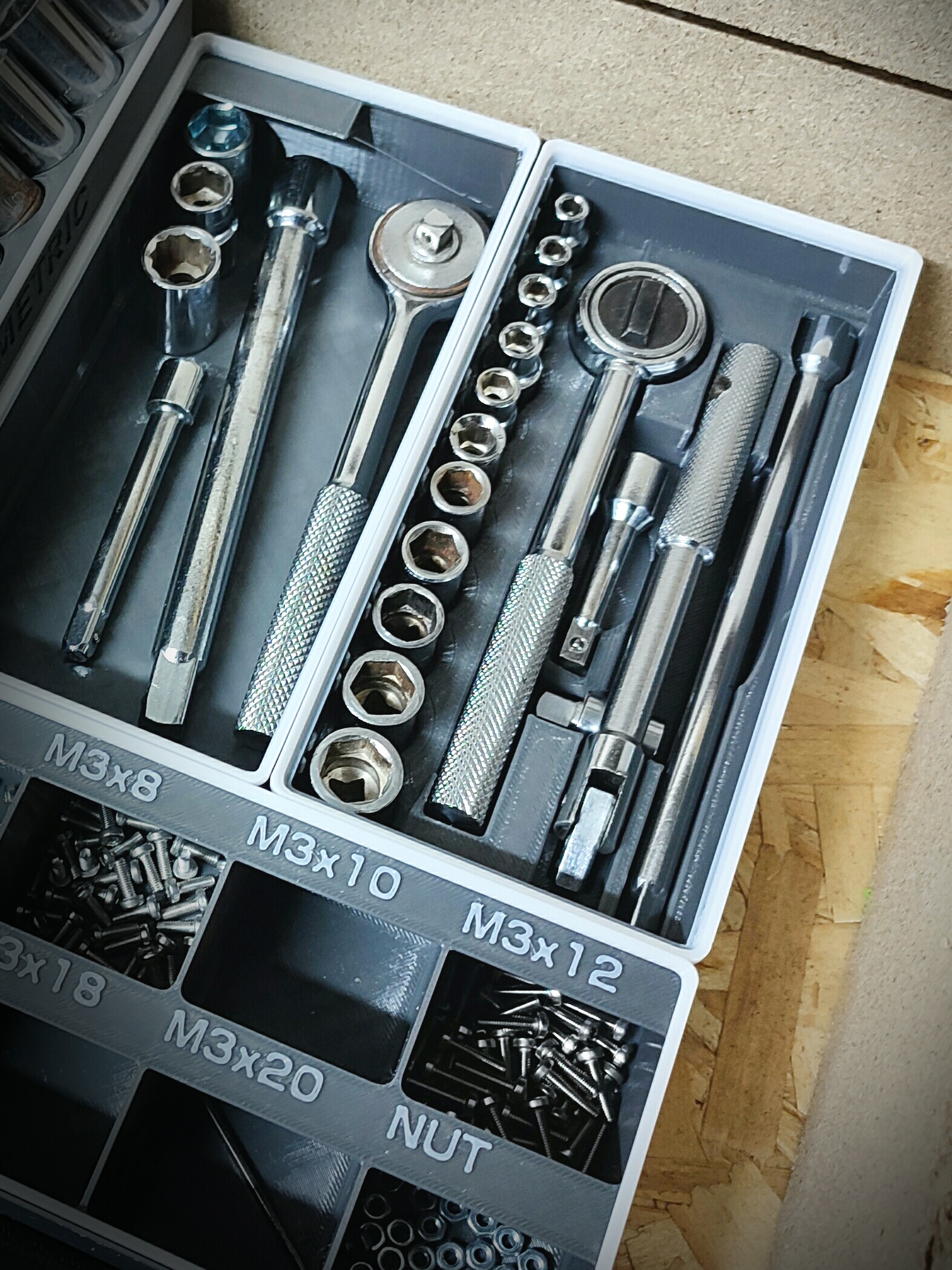 Gridfinity - 18pcs socket wrench holder par Marcel St | Téléchargez ...