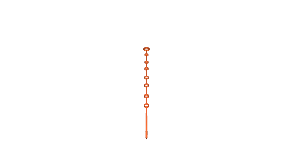 Plant stake with tie points by Gordyt47 | Download free STL model ...