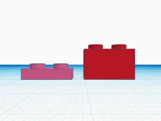 lego 1 x 2 brick and plate by D4Pick1eB0i | Download free STL model ...