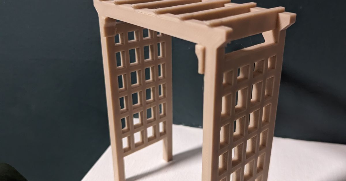 Mini Bridge Arbor by Marx's | Download free STL model | Printables.com