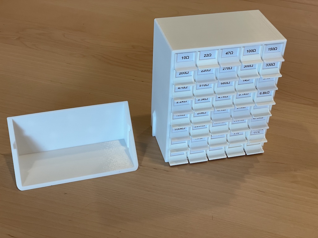 Electronics Sorter Box with IKEA SKADIS mount by mranton | Download ...