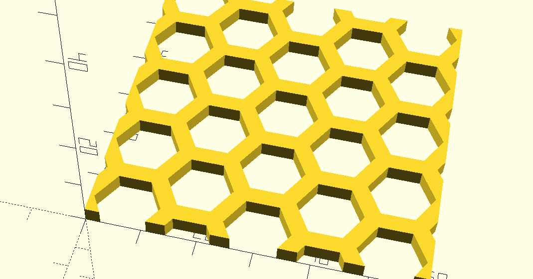 Honeycomb Library remix for OpenSCAD by bulbasaur0 | Download free STL model | Printables.com