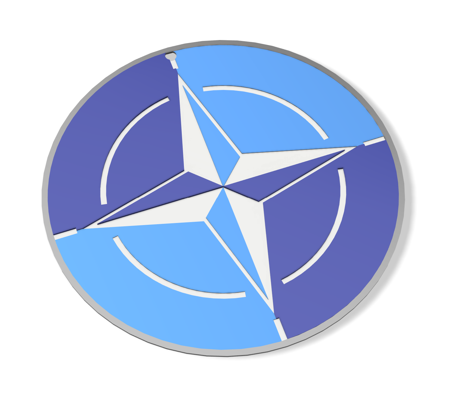 NATO emblem keychain by DanyloG | Download free STL model | Printables.com