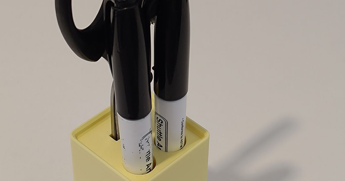 Gridfinity Scissor and Marker Pen Holder by nurdok | Download free STL ...
