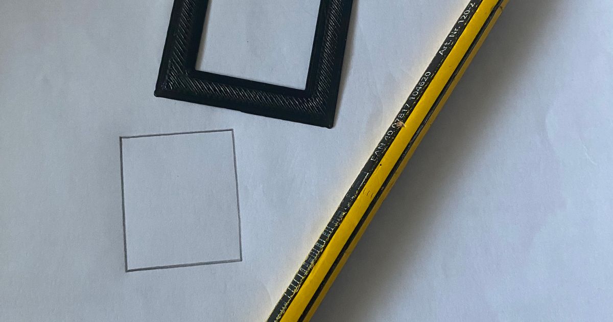 Rectangle Stencil 25x30 by Federico Maci | Download free STL model ...