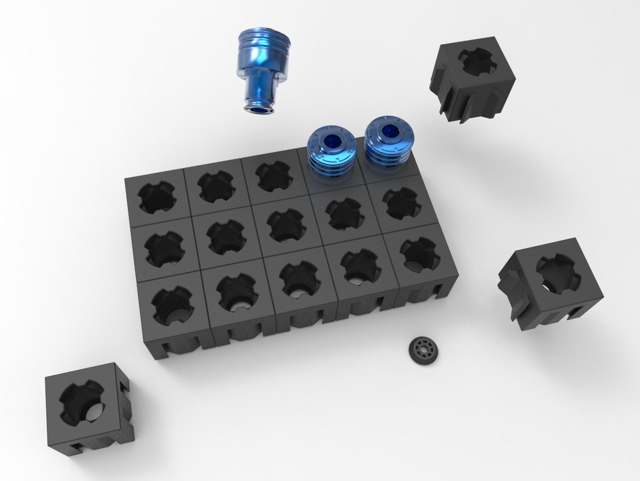 Modular Quick Change Insert 19mm Rack / Tray / Stand by TechTom ...