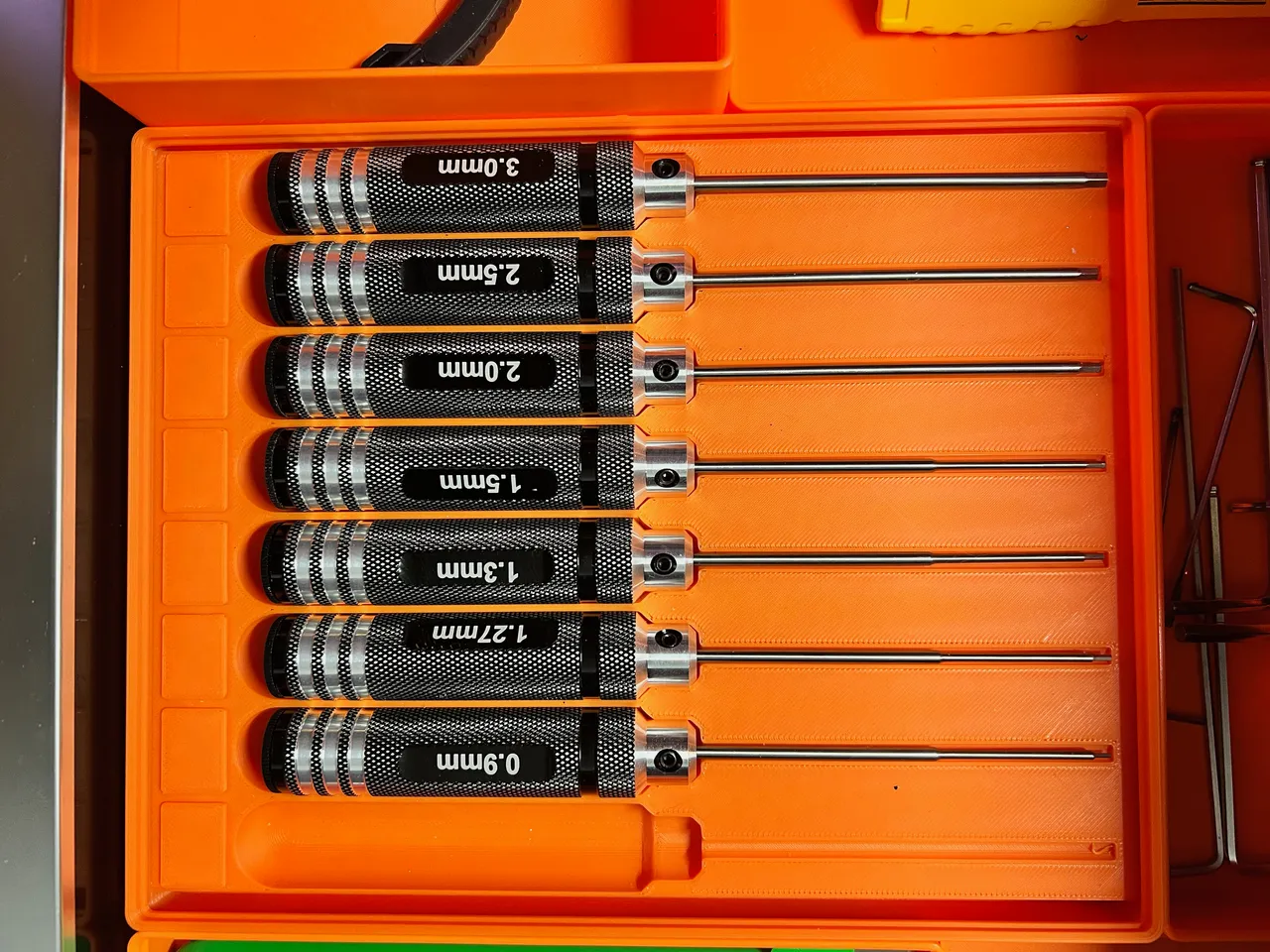 Gridfinity hex driver storage by smussabir | Download free STL model | Printables.com