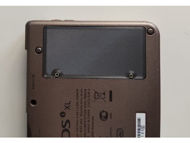 Nintendo DSi XL battery cover by panicozxb | Download free STL model ...