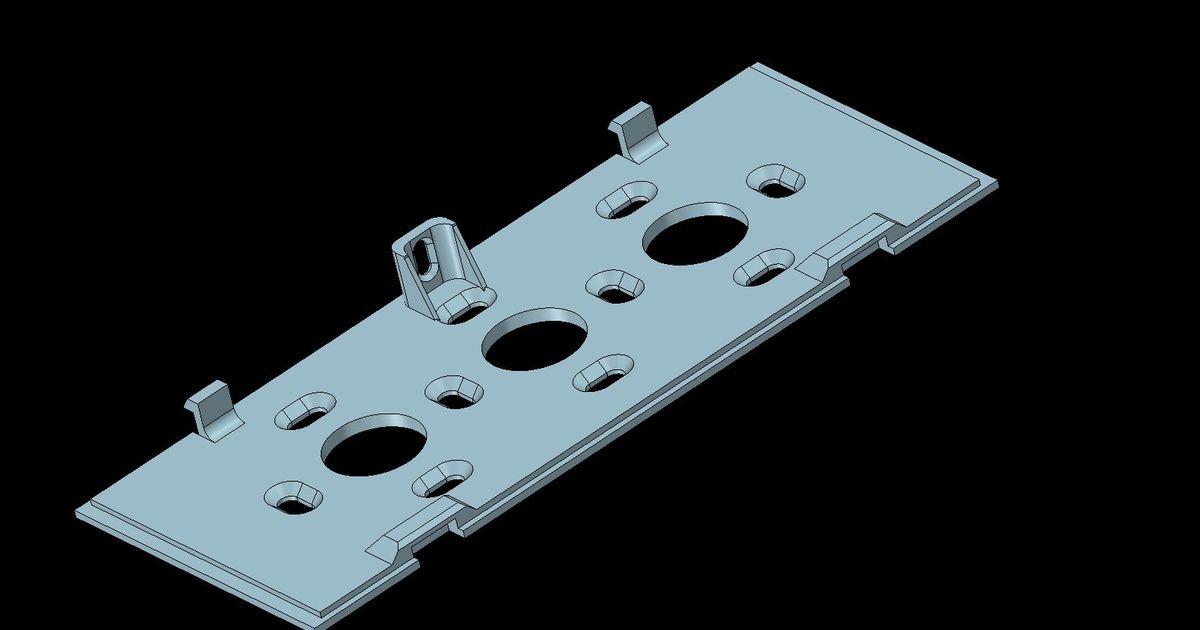 Sargent & Greenleaf IP Series Keypad bottom plate (mount plate) by ...