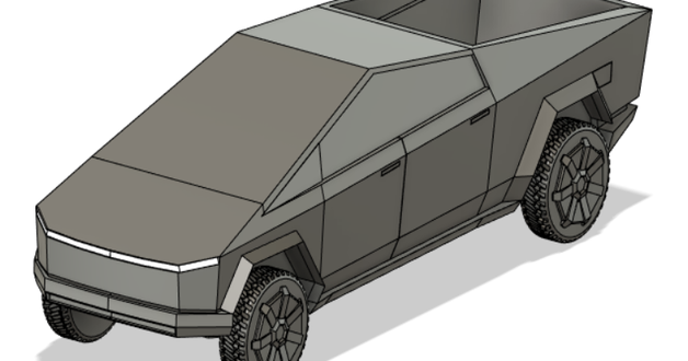 Tesla Cybertruck (high detail) by Tom H. | Download free STL model ...