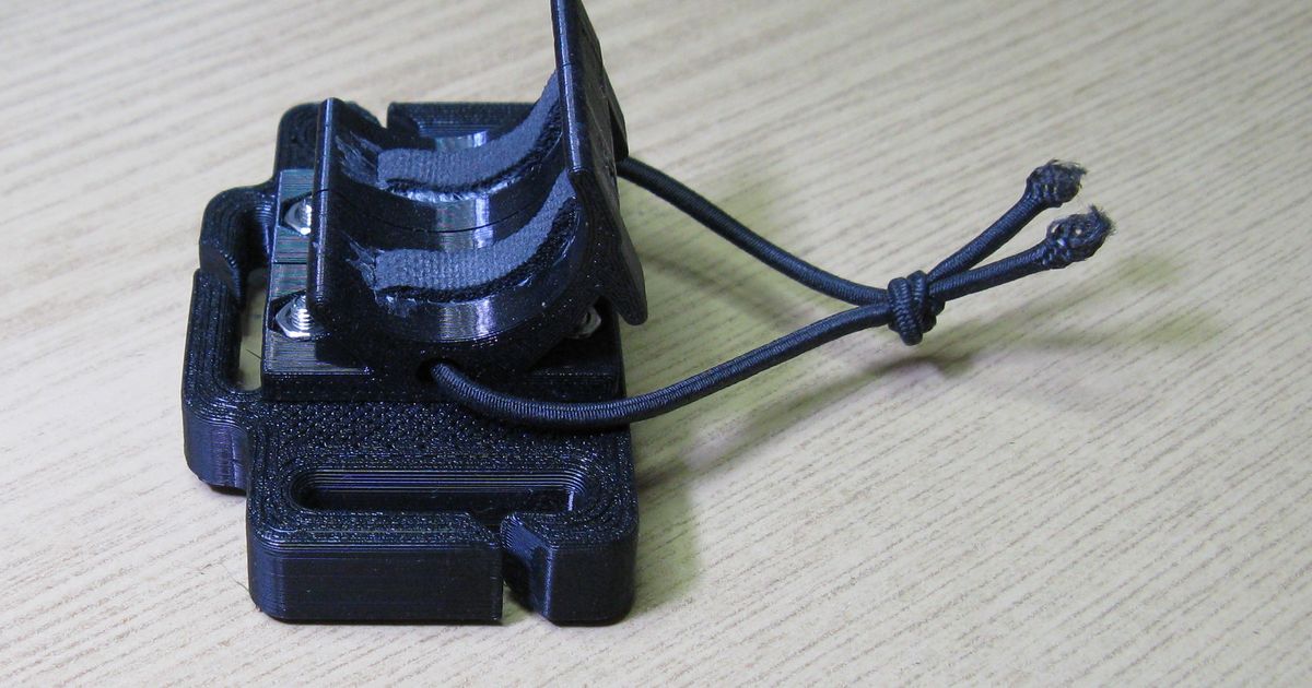 Headlamp right-angle lamp headstrap quickrelease mount by 3dloh ...