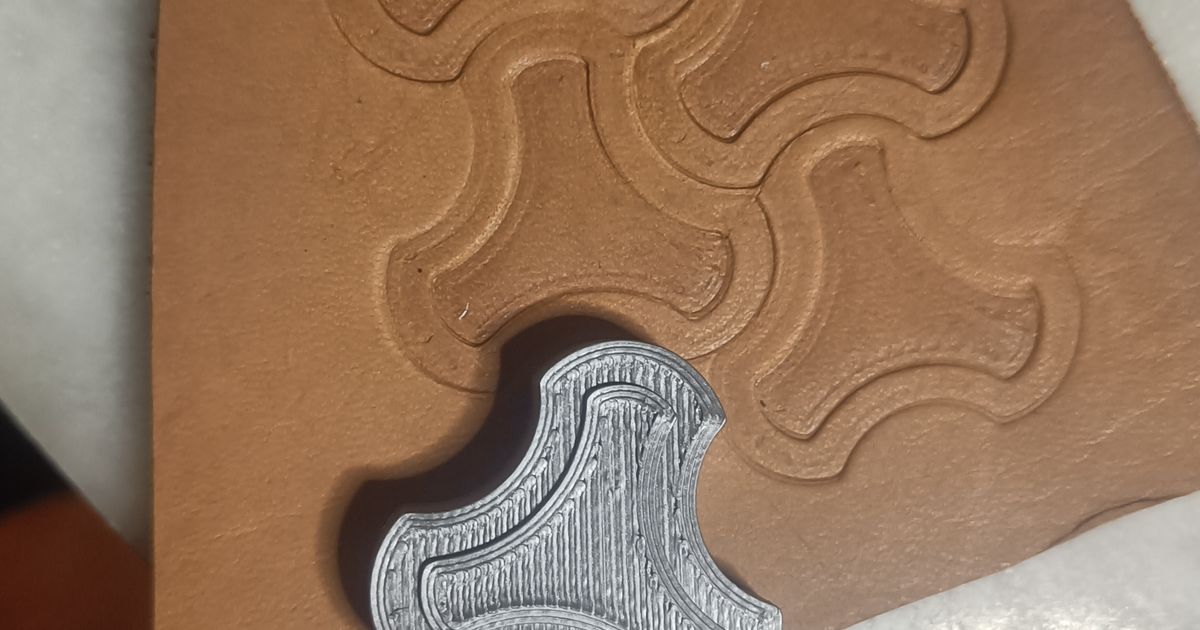Leather stamp - Shield by kollonkuri | Download free STL model ...