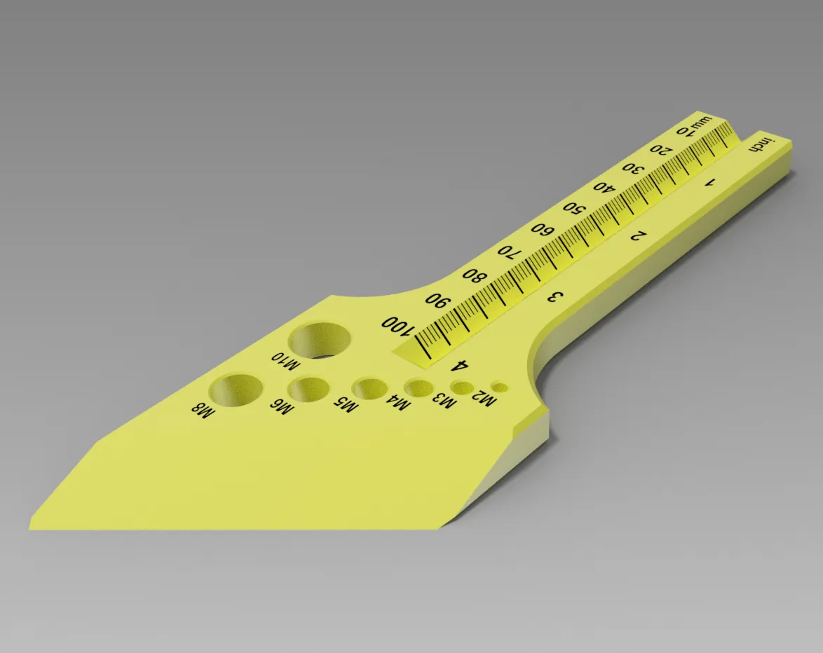 Scrape Measure - Print Bed Scraper by Joker | Download free STL model ...