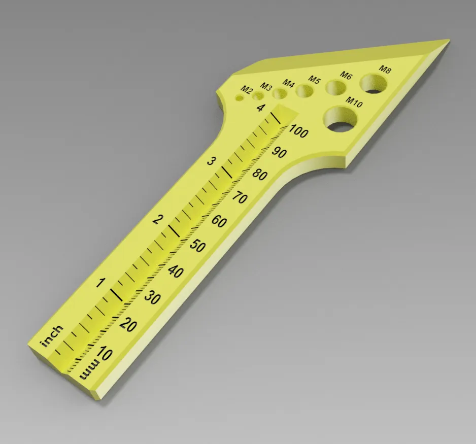 Scrape Measure - Print Bed Scraper by Joker | Download free STL model ...