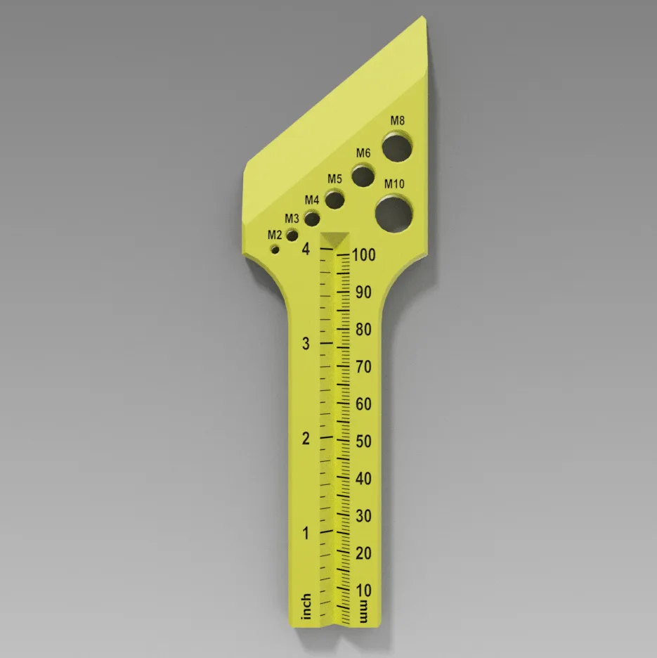 Scrape Measure - Print Bed Scraper by Joker | Download free STL model ...