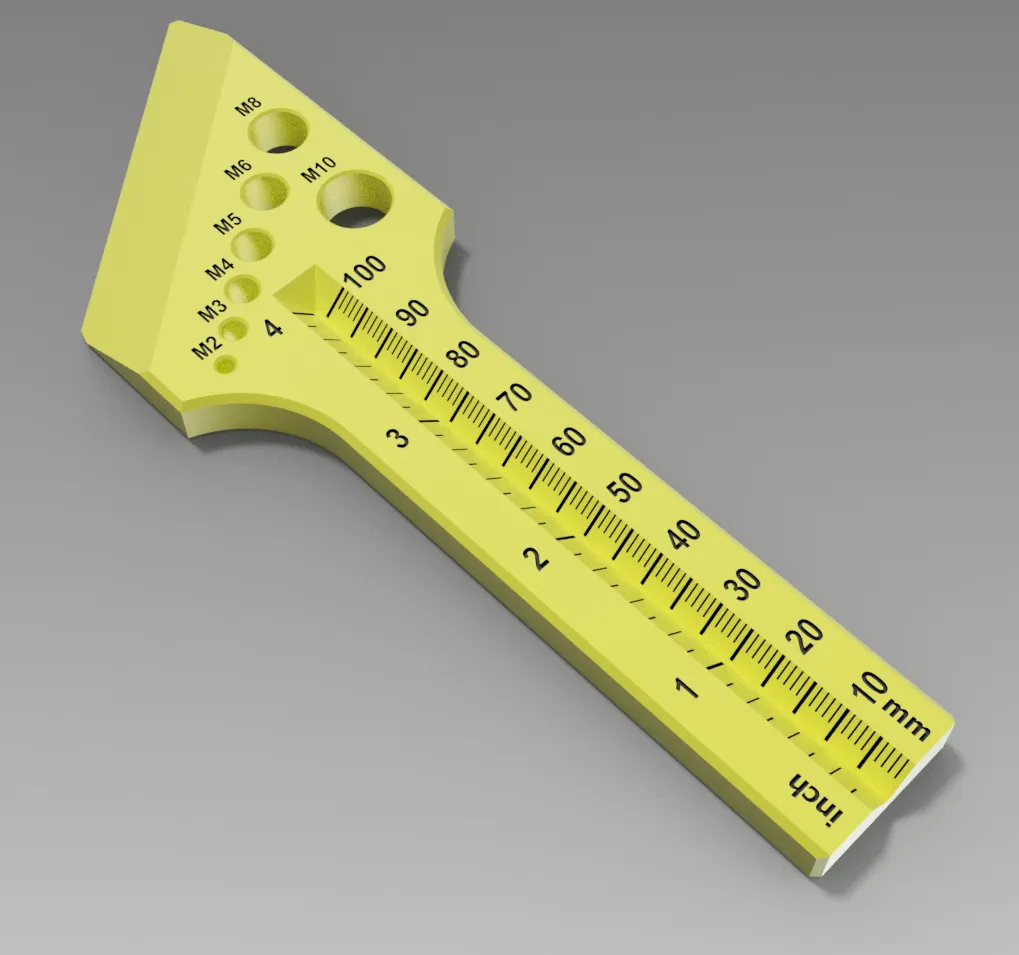 Scrape Measure - Print Bed Scraper by Joker | Download free STL model ...