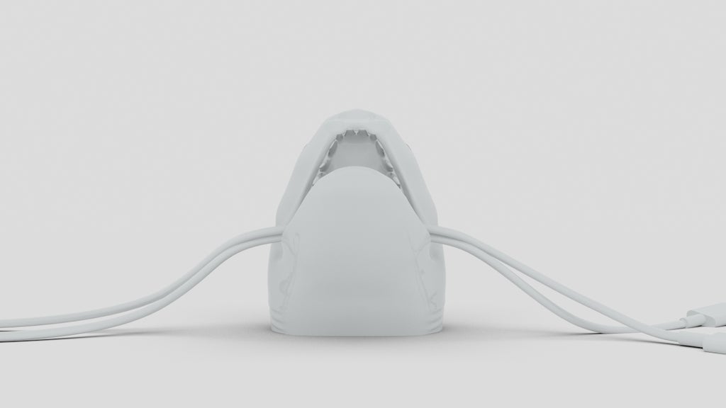 Shark! Desktop Cable Holder by notcolin | Download free STL model ...