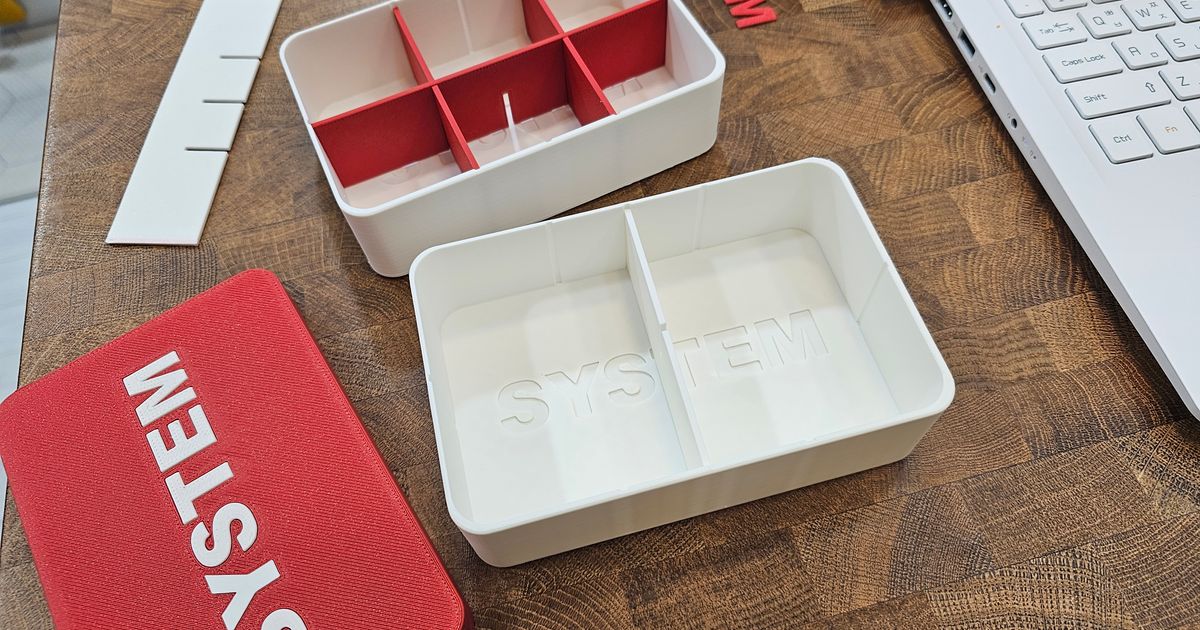 etc box 'System S' organizer v3 by Harris | Download free STL model ...