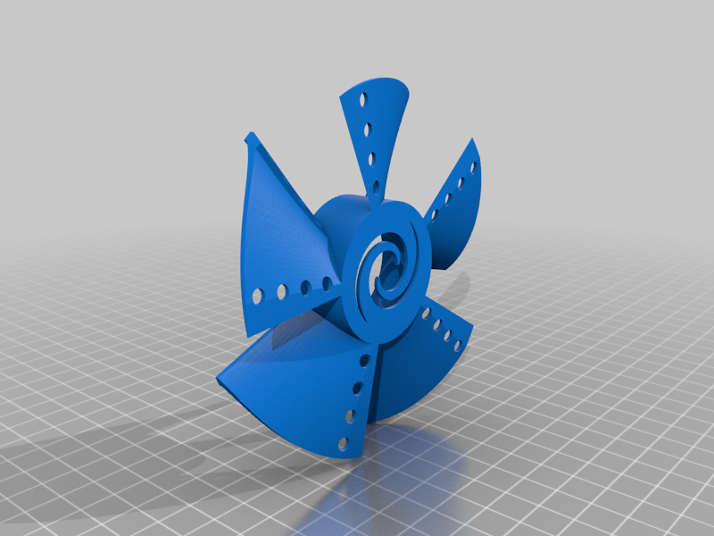 Knifes Edge Fan Design by -Nerf-Herder- | Download free STL model ...