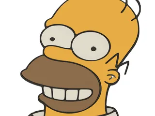 Homer Simpson Head - Full and split by -Nerf-Herder- | Download free ...